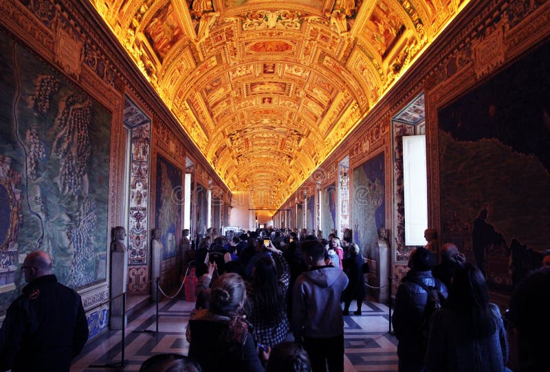 Vatican maps room editorial image. Image of europe, inside - 88488595