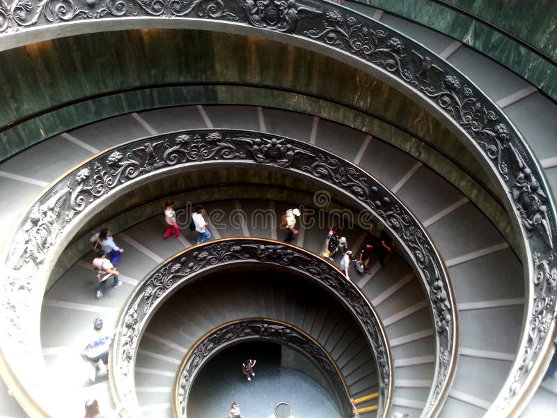 Vatican Museum Spiral Staircase Editorial Stock Image - Image of helix ...
