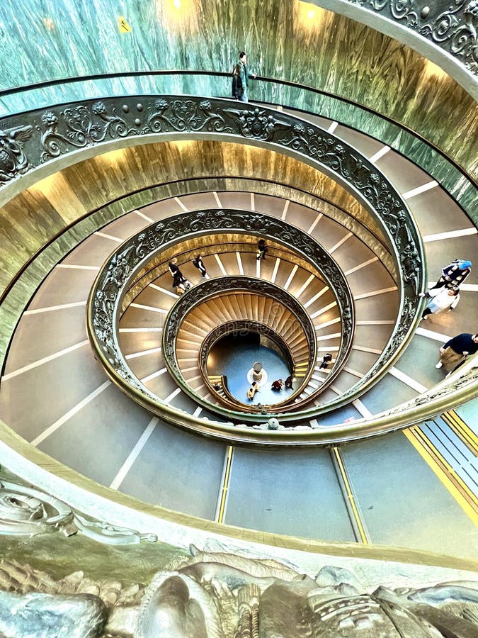 Vatican museum staircase editorial photo. Image of museum - 265980996