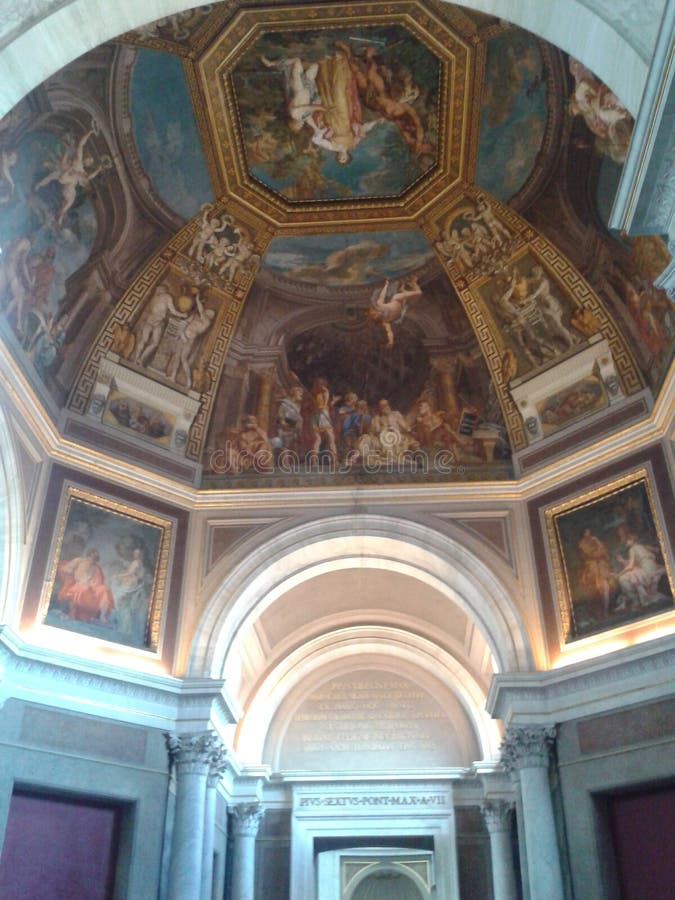 Vatican Museums, Rome, Dome, Ceiling, Building, Arch Editorial ...