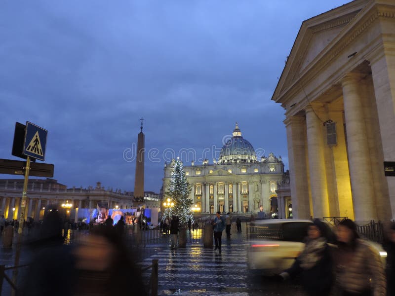The vatican at night stock image. Image of vatican, night - 92269571