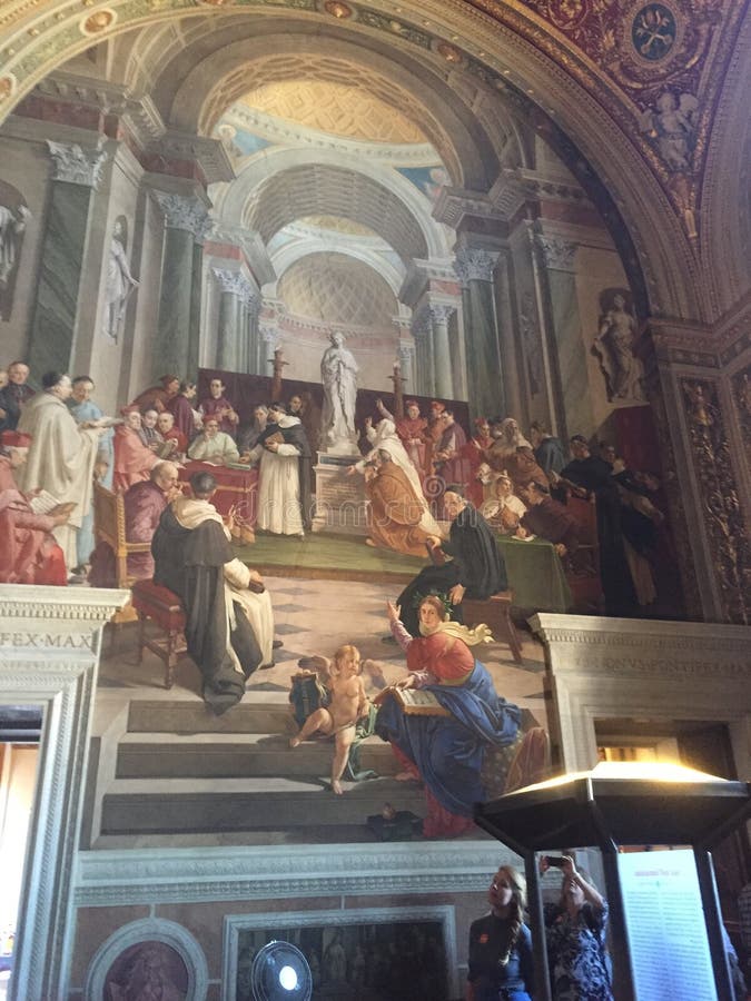 Vatican editorial photo. Image of mural, painting, delicate - 80456091