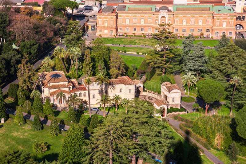 Vatican Park Seen from Above. Rome, Italy Stock Photo - Image of park ...