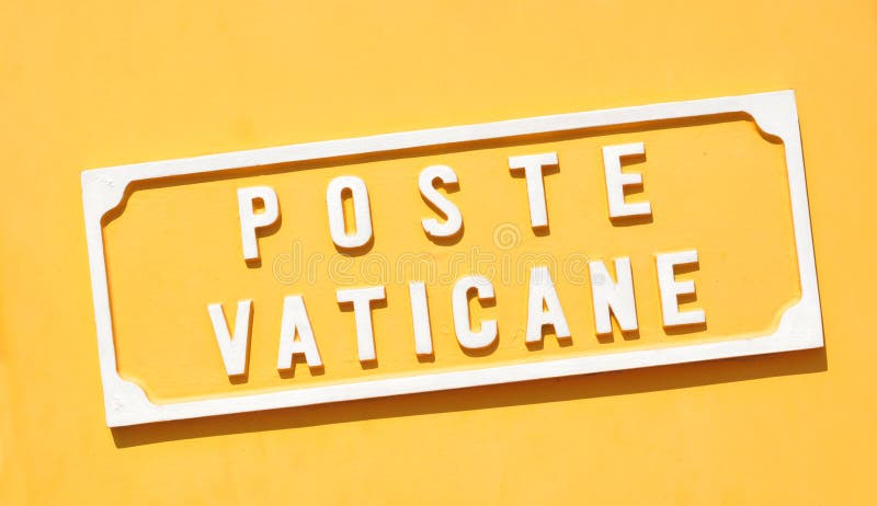 Vatican Post stock image. Image of sign, postal, logo - 24413459