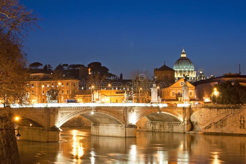 Rome at Night stock image. Image of famous, landscape - 33404061