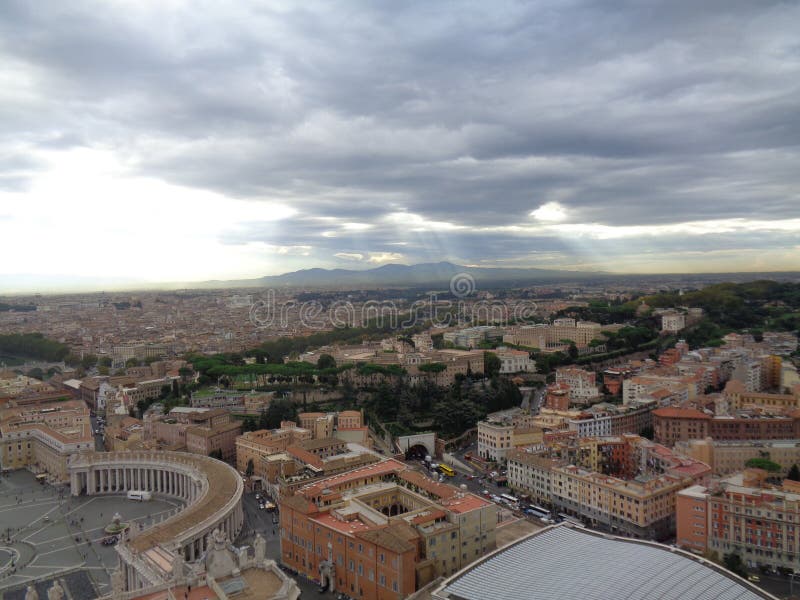 The Vatican in Rome at Summertime Stock Photo - Image of tourism, cloud ...