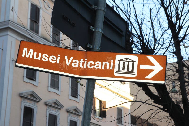 Vatican sign editorial image. Image of europe, direction - 71958485