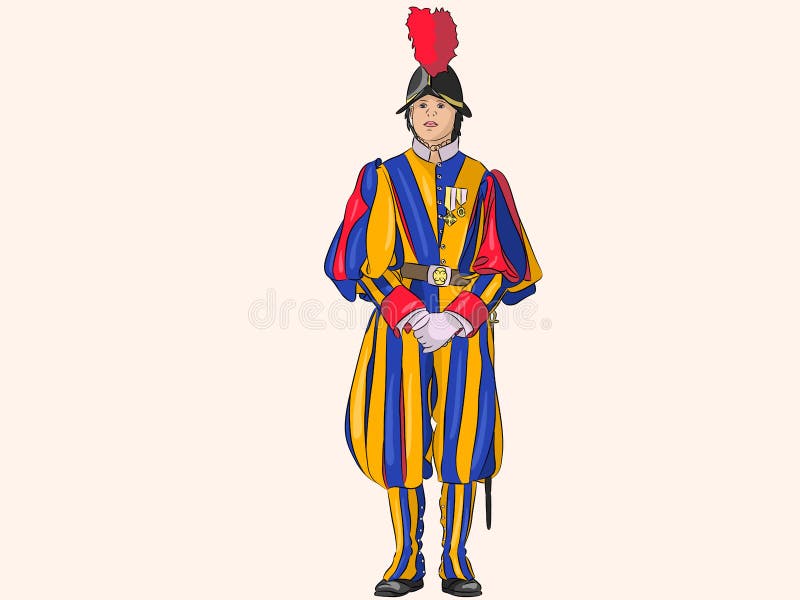 Vector. the Soldier Evzone. Stock Vector - Illustration of drawing ...