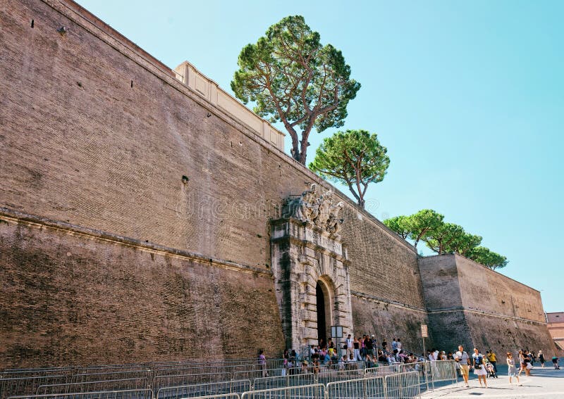 Vatican Walls in Old City of Rome in Italy Editorial Photography ...