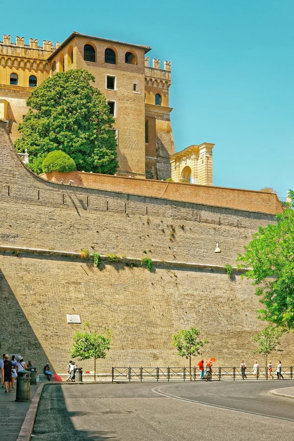 Vatican Walls in Old City in Rome in Italy Editorial Photography ...