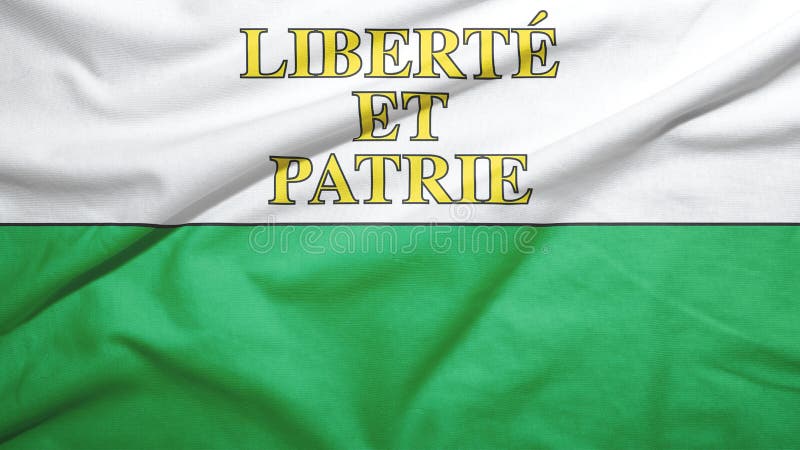 Vaud Canton of Switzerland Flag Stock Image - Image of effect, region ...