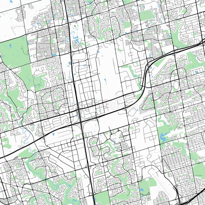 Vaughan city map. stock illustration. Illustration of text - 314679365