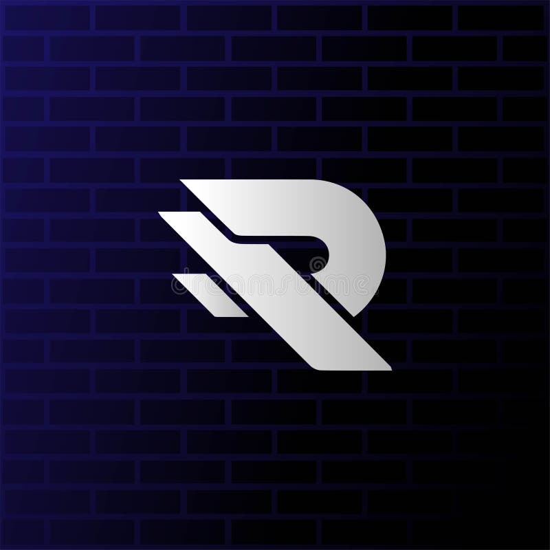 Simple Initial Letter R Monogram Logo Design Vector Stock Vector ...