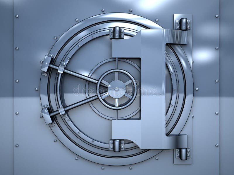 Vault door stock illustration. Illustration of vaulted - 14130703