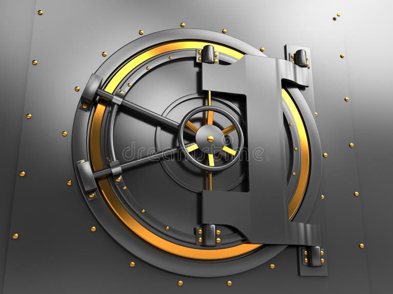 Golden Vault Door Stock Illustrations – 2,225 Golden Vault Door Stock ...