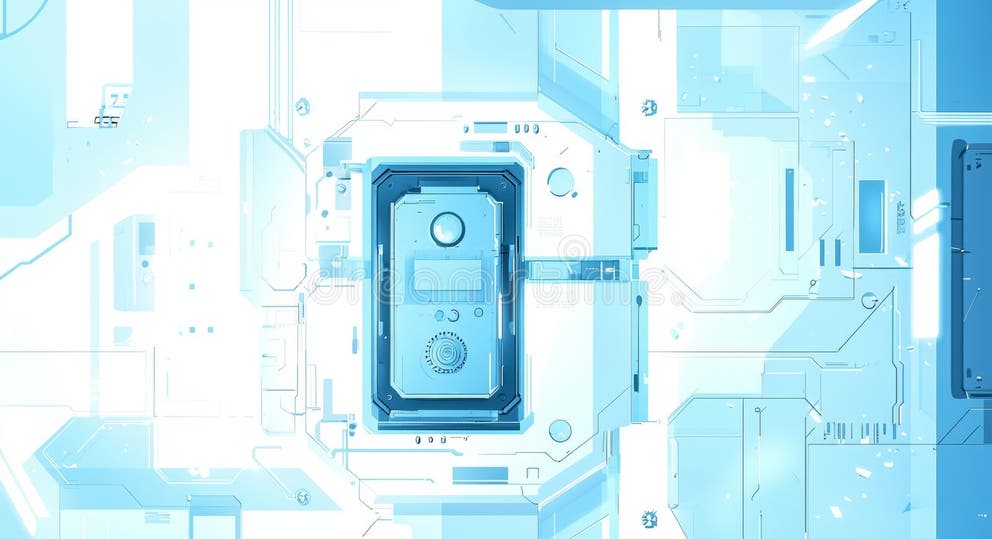 Vault Door and Artificial Intelligence Network for Cyber Security Stock ...