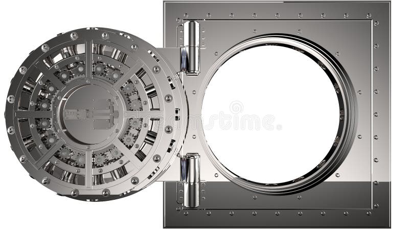 Vault door. 3D stock illustration. Illustration of savings - 71507797