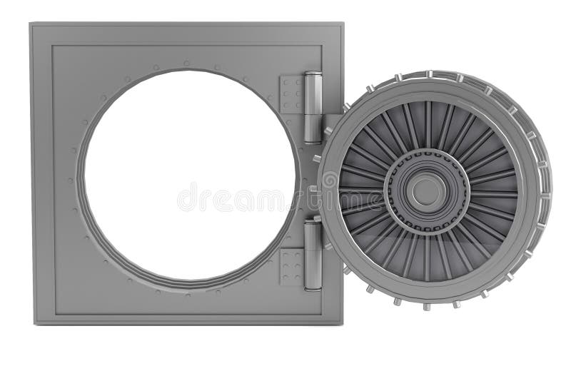 Vault door stock illustration. Illustration of realistic - 37008192