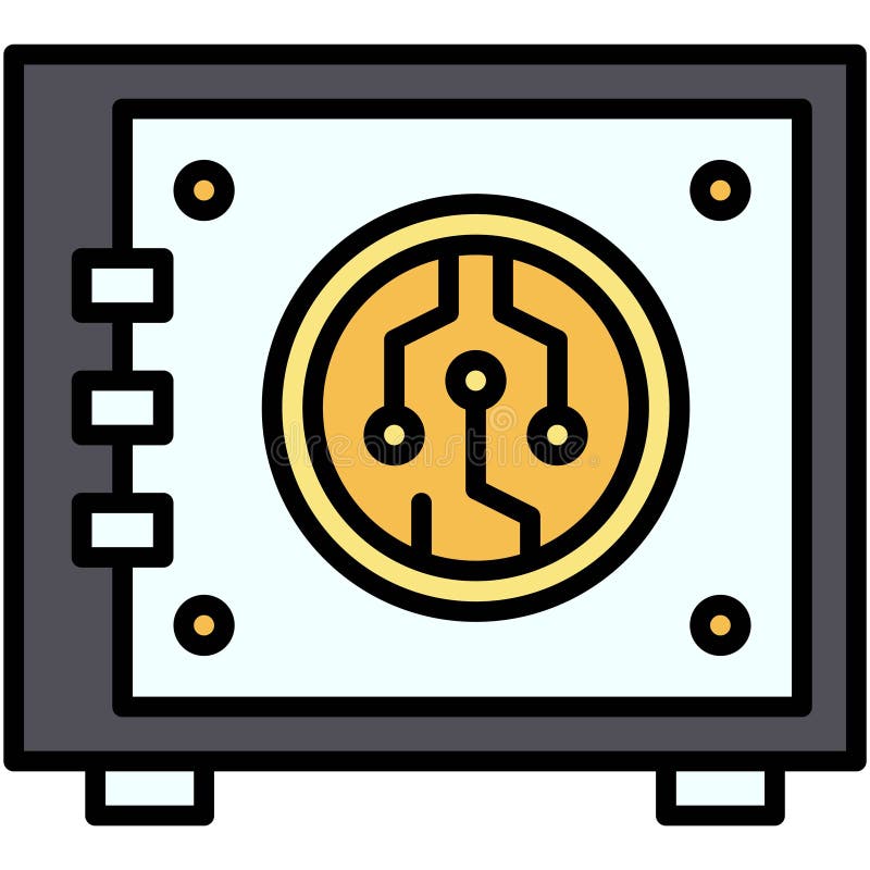 Vault Icon, DeFi Related Vector Illustration Stock Vector ...