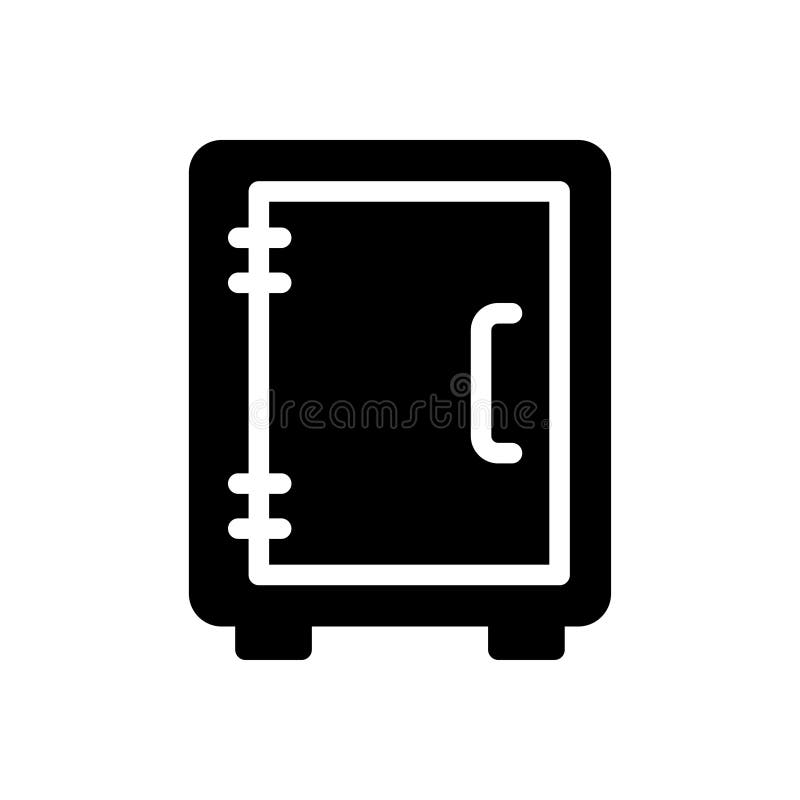 Vault Vector Glyph Flat Icon Stock Vector - Illustration of secure ...