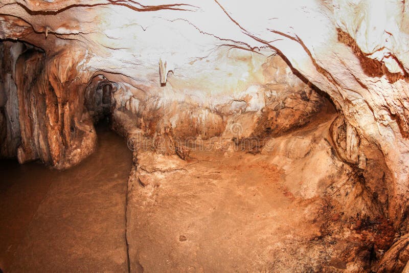 The vault of a karst cave stock image. Image of cavern - 217295851