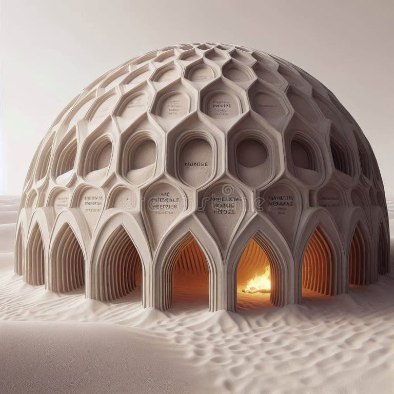 A Vault Like Structure Built from Sand Stabilized with Magnesi Stock ...