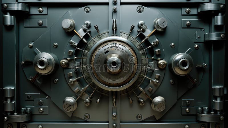 Vault lock technology stock illustration. Illustration of technology ...