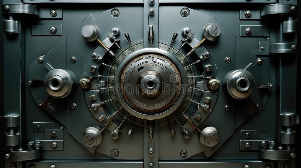 Vault lock technology stock illustration. Illustration of technology ...