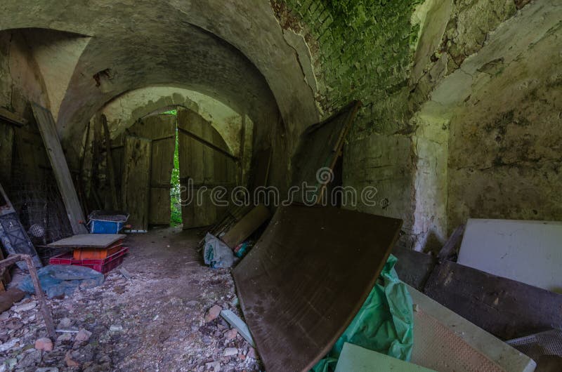 Vault in old castle stock photo. Image of architecture - 124501616