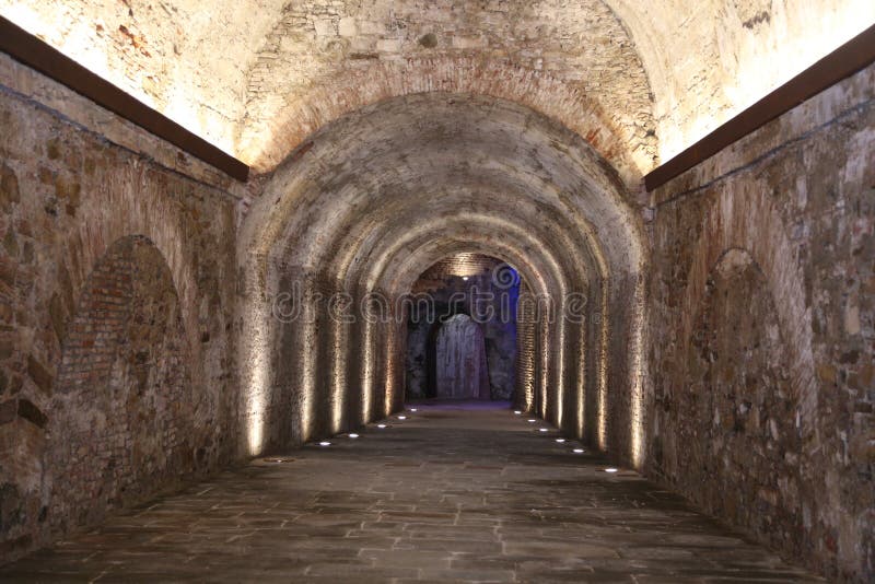Vault stock photo. Image of wall, ancient, castle, tunnels - 69532814