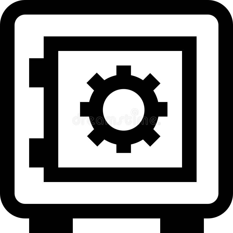 Vault Security Secured Access Safe Stock Image - Illustration of label ...