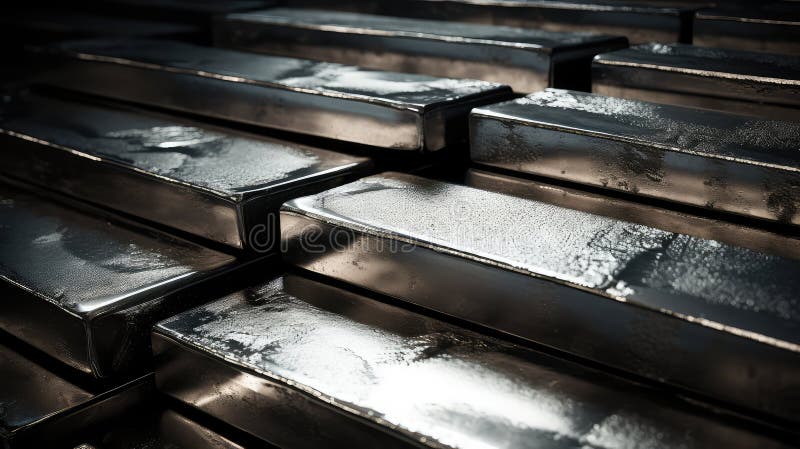 Vault silver bars stock illustration. Illustration of vault - 383555280