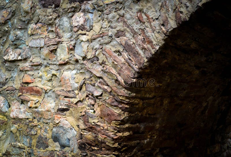 Vault of stone stock image. Image of bricks, texture - 43227497