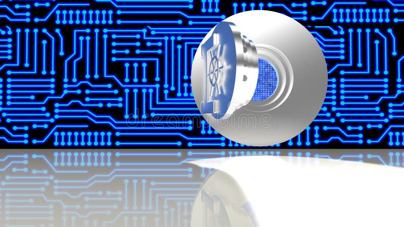 Vault to secret code stock illustration. Illustration of firewall ...