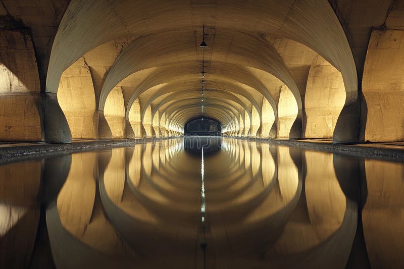 Vaulted Bridge Structure Creates Stunning Mirror Reflection Beneath in ...