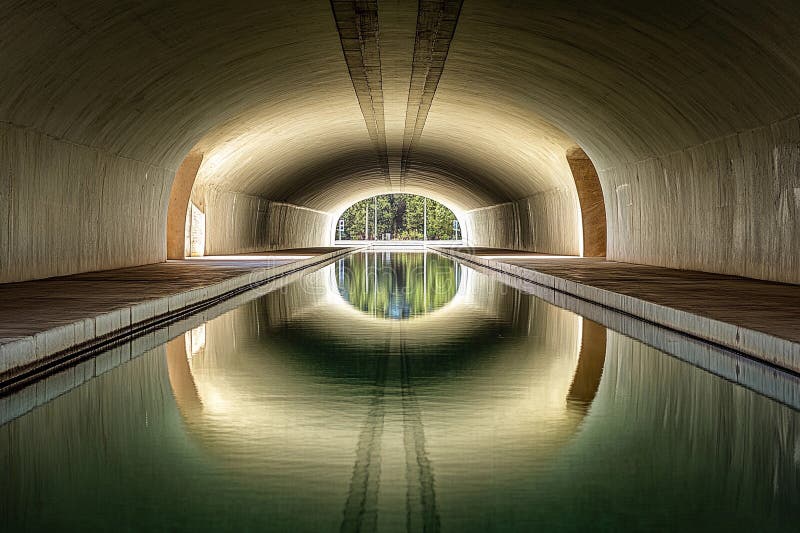 Vaulted Bridge Structure Creates Stunning Mirror Reflection Beneath in ...
