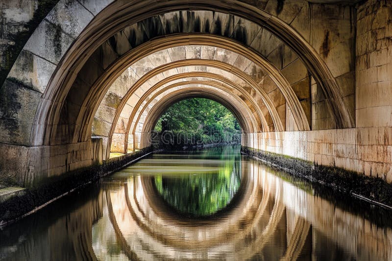 Vaulted Bridge Structure Creates Stunning Mirror Reflection Beneath in ...