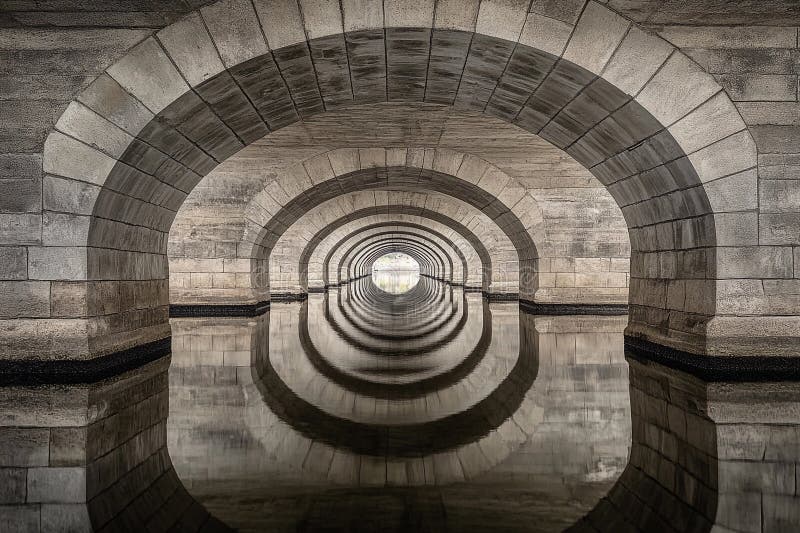 Vaulted Bridge Structure Creates Stunning Mirror Reflection Beneath in ...