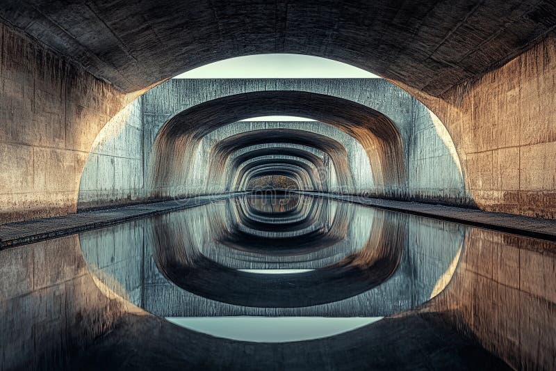Vaulted Bridge Structure Creates Stunning Mirror Reflection Beneath in ...