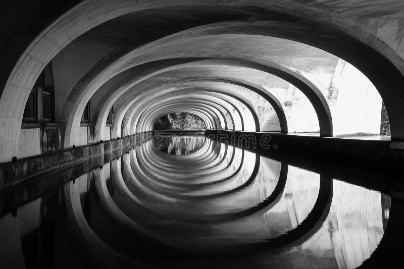 Vaulted Bridge Structure Creates Stunning Mirror Reflection Beneath in ...