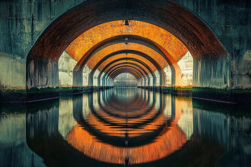 Vaulted Bridge Structure Creates Stunning Mirror Reflection Beneath in ...