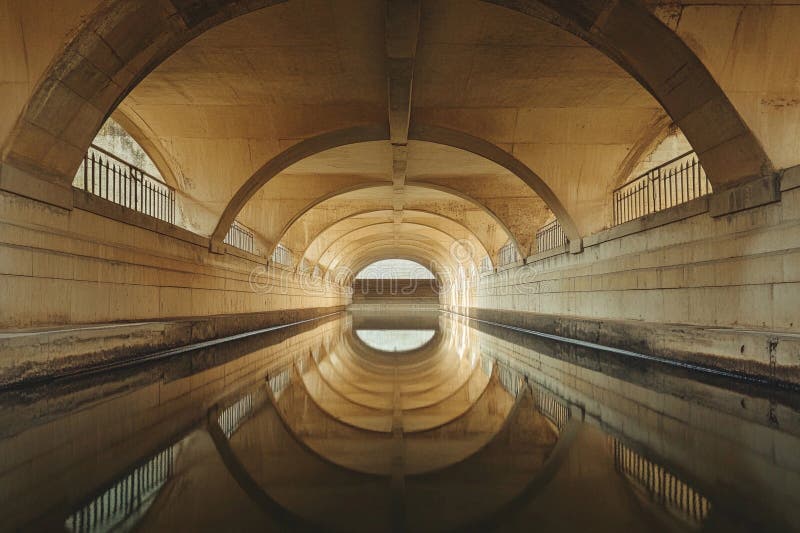 Vaulted Bridge Structure Creates Stunning Mirror Reflection Beneath in ...