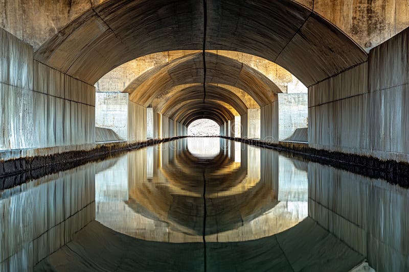 Vaulted Bridge Structure Creates Stunning Mirror Reflection Beneath in ...
