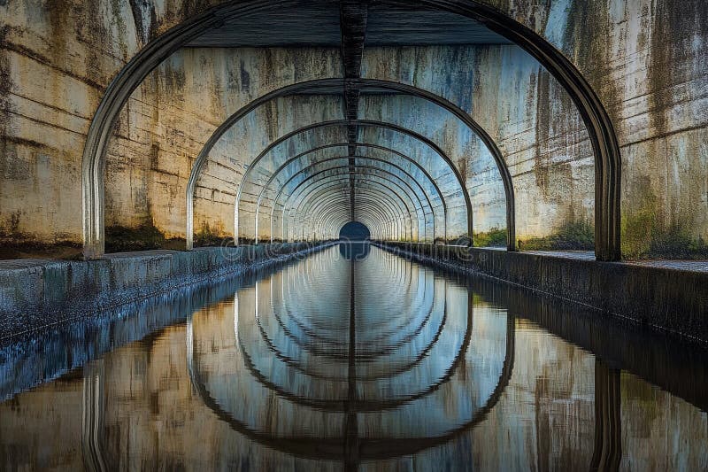 Vaulted Bridge Structure Creates Stunning Mirror Reflection Beneath in ...