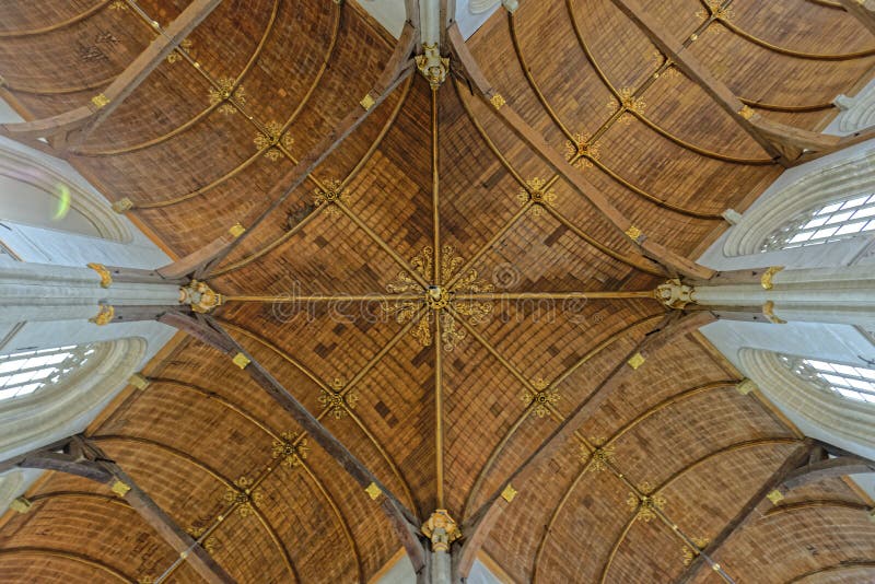 Vaulted ceiling in church stock photo. Image of daylight - 113085168