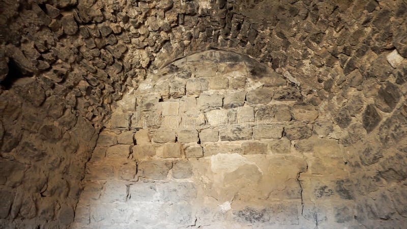 Vaulted Ceiling in Kerak Castle, Jordan. Stock Image - Image of ...
