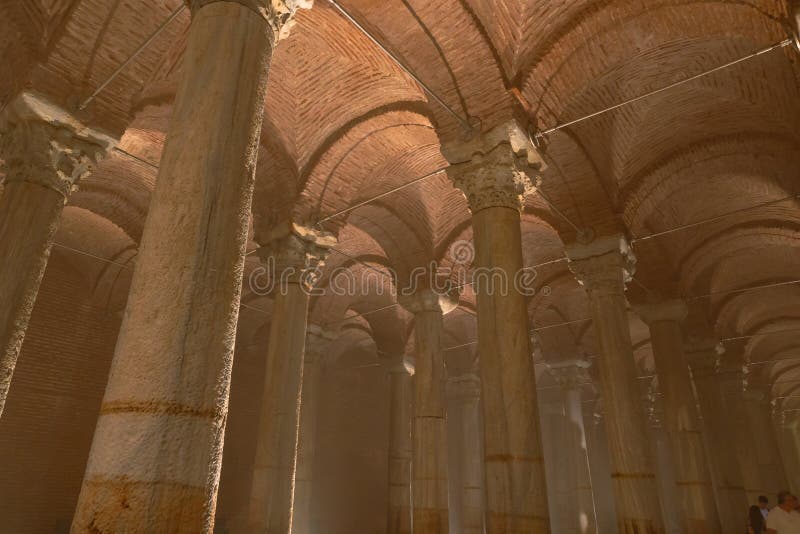 Vaults and Columns of a Historical Building. Byzantine Architecture ...