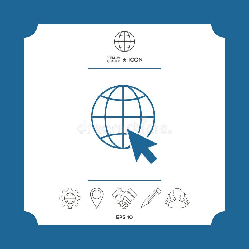 Vaya Al Web, Icono De Internet Ilustración del Vector - Ilustración de ...