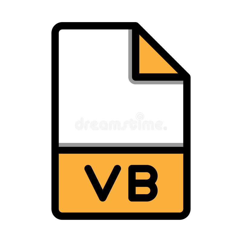 Vb File Type Format Icon. Extension Document Files Icons Symbol. with ...