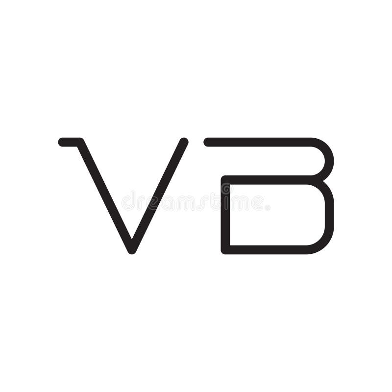 Vb Initial Letter Vector Logo Icon Stock Vector - Illustration of ...